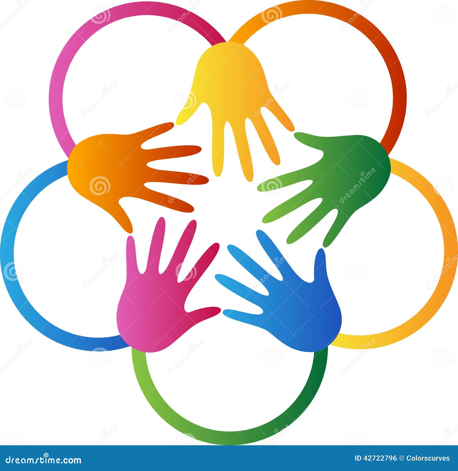 Star hands stock vector. Illustration of hands, building - 42722796