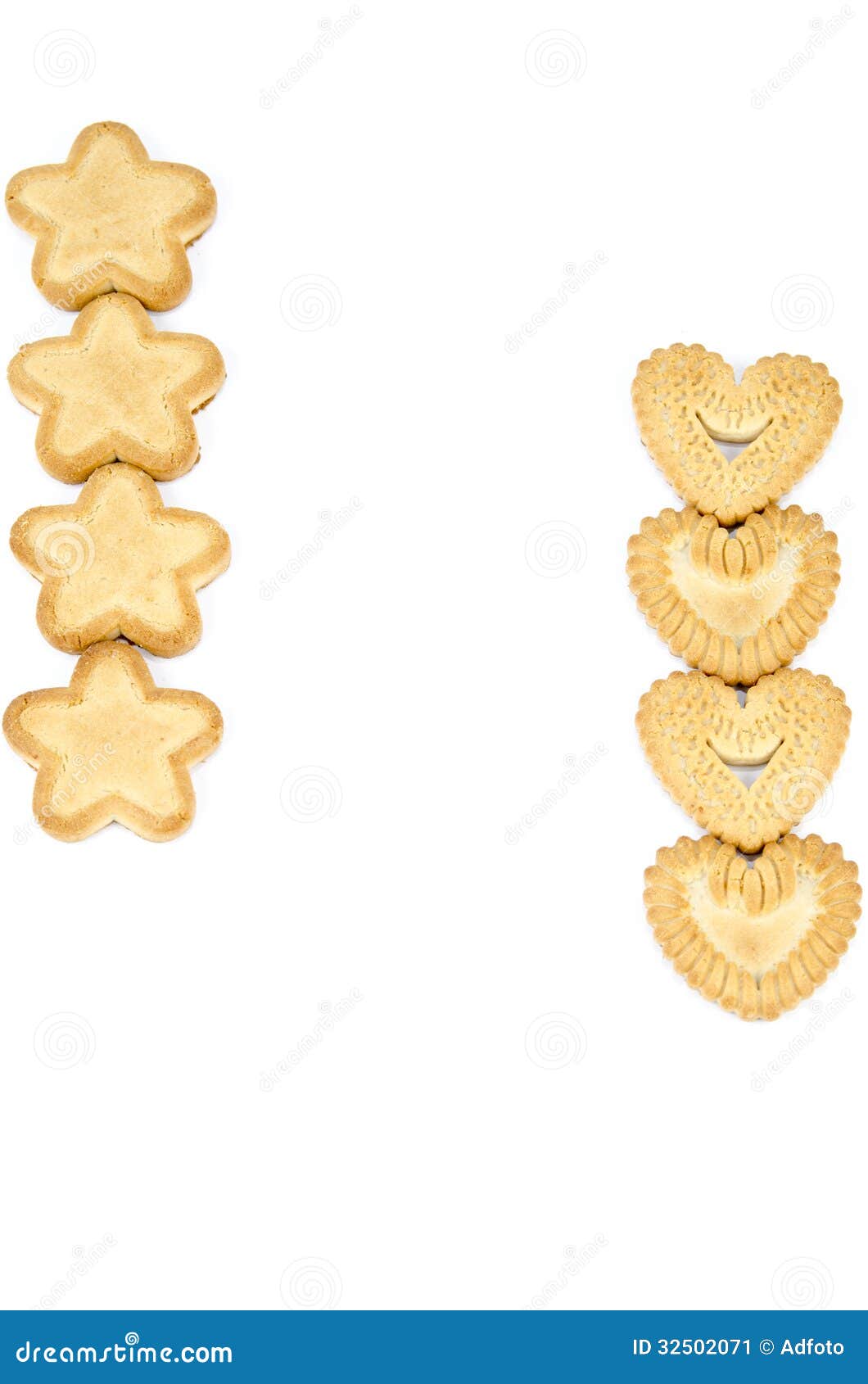 Star and Heart Shaped Biscuits Stock Image - Image of christmas, heart ...