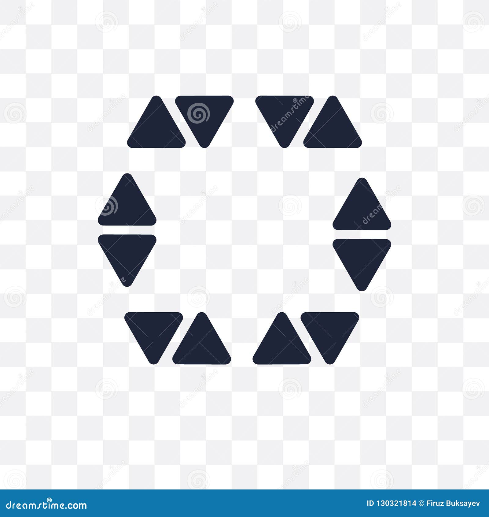 Star in Hexagon of Small Triangles Transparent Icon. Star in Hex Stock ...