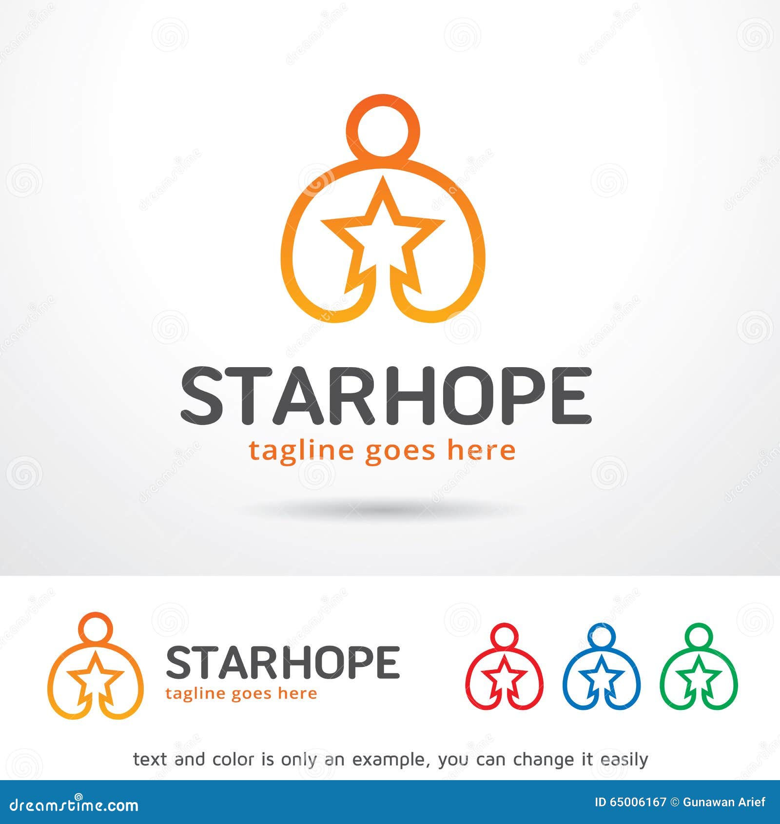 Star Hope Logo Template Design Vector Stock Vector - Illustration of ...