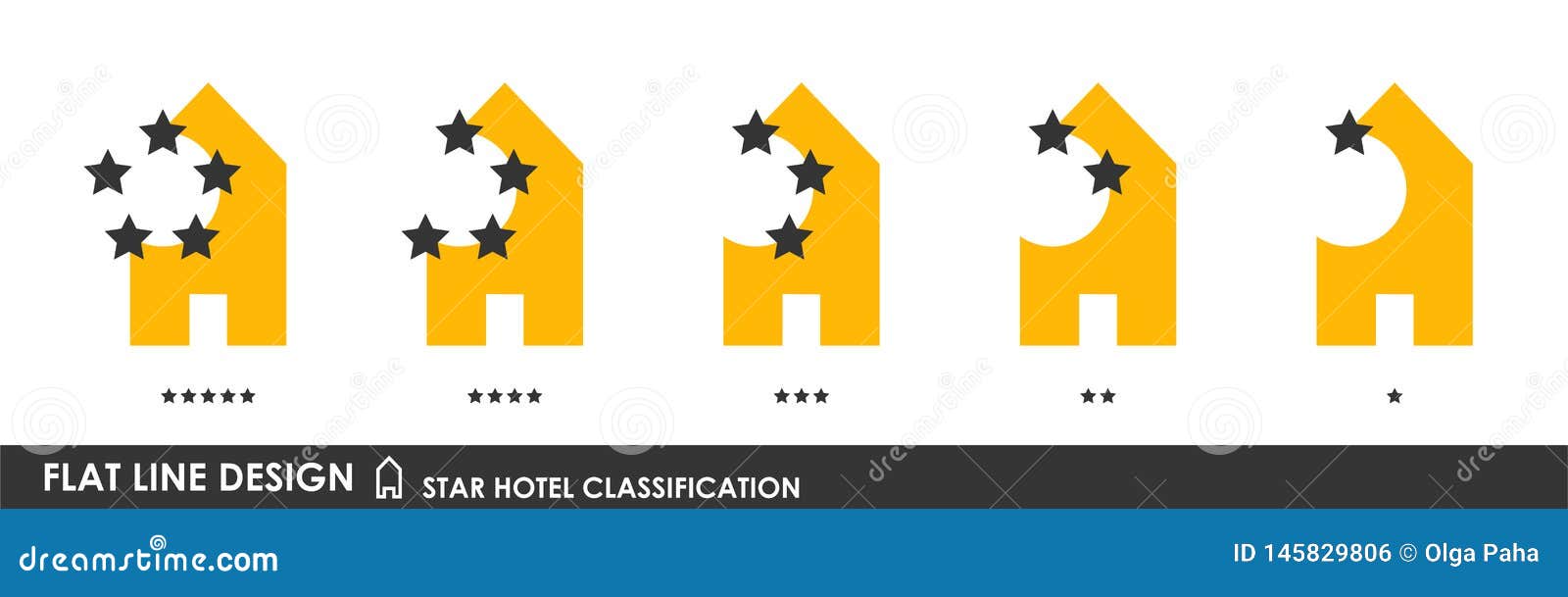Star hotel classification stock vector. Illustration of cyberspace ...