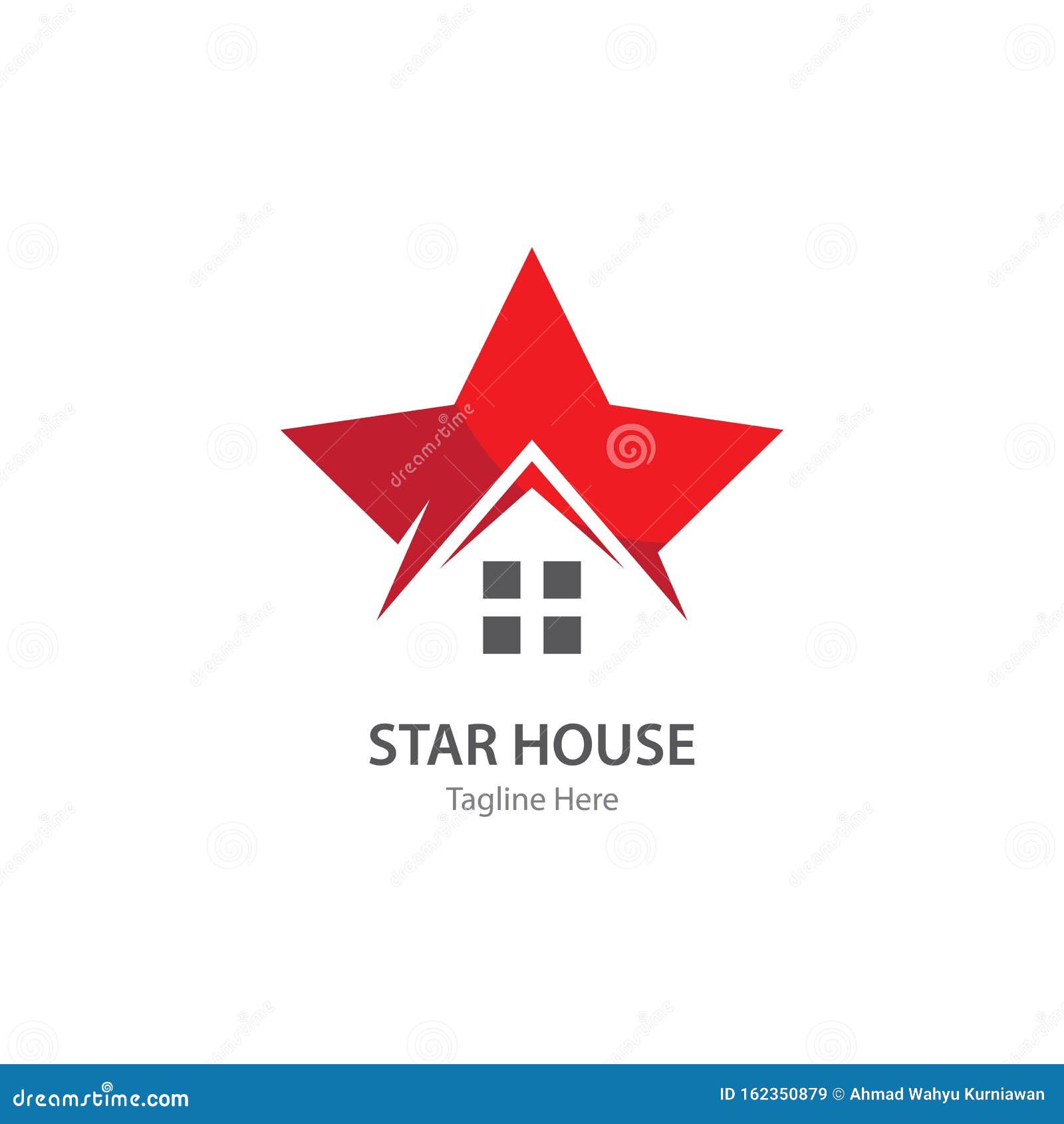 Star House Logo Cartoon Vector | CartoonDealer.com #118260233