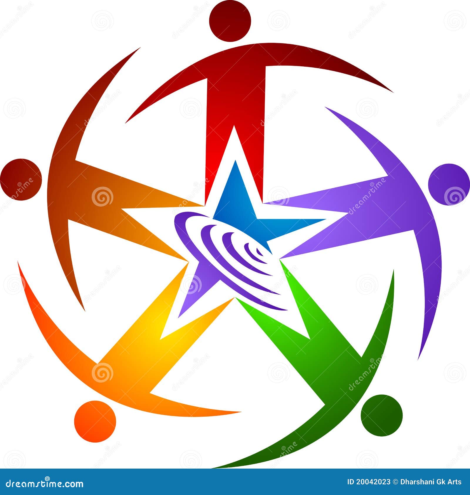 Star human logo stock vector. Illustration of design - 20042023