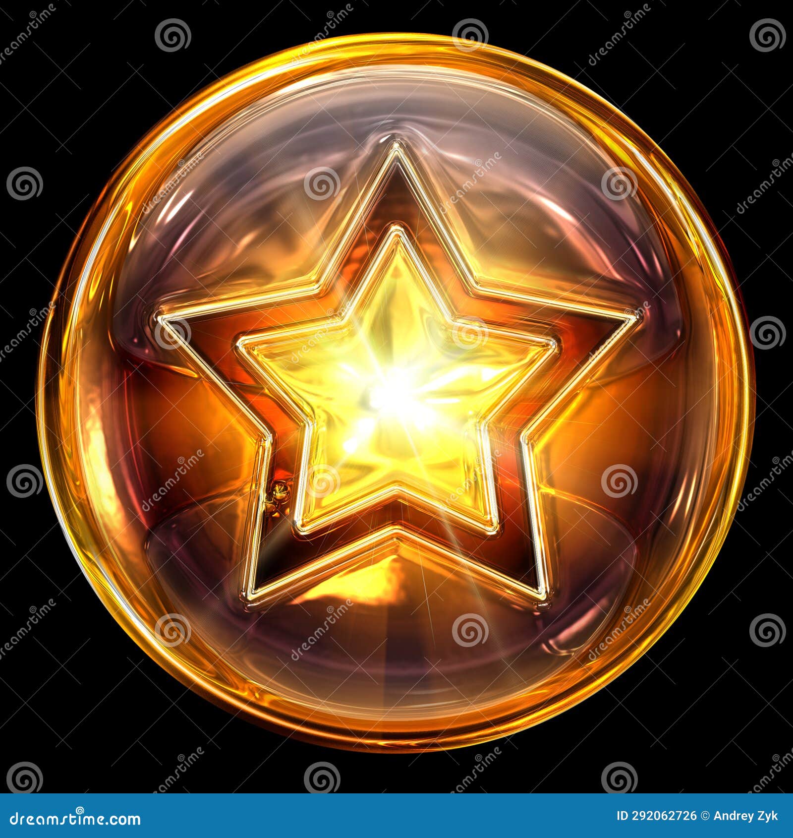 Star icon amber stock illustration. Illustration of light - 292062726