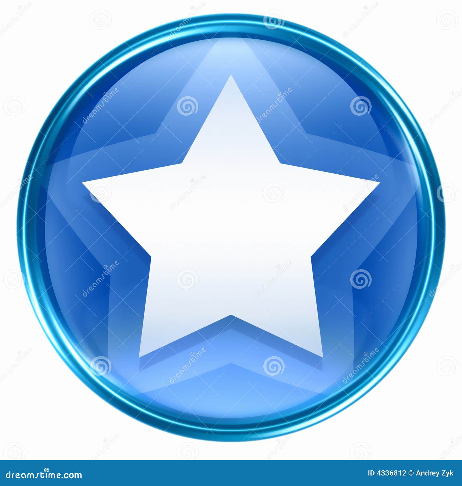 Star icon blue stock photo. Image of design, water, favorite - 4336812