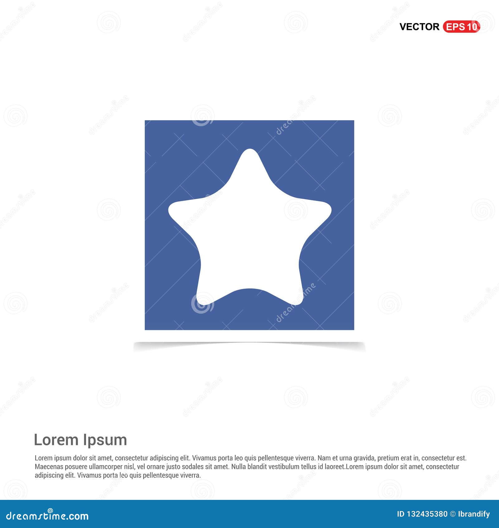 Star Icon - Blue Photo Frame Stock Vector - Illustration of vector ...
