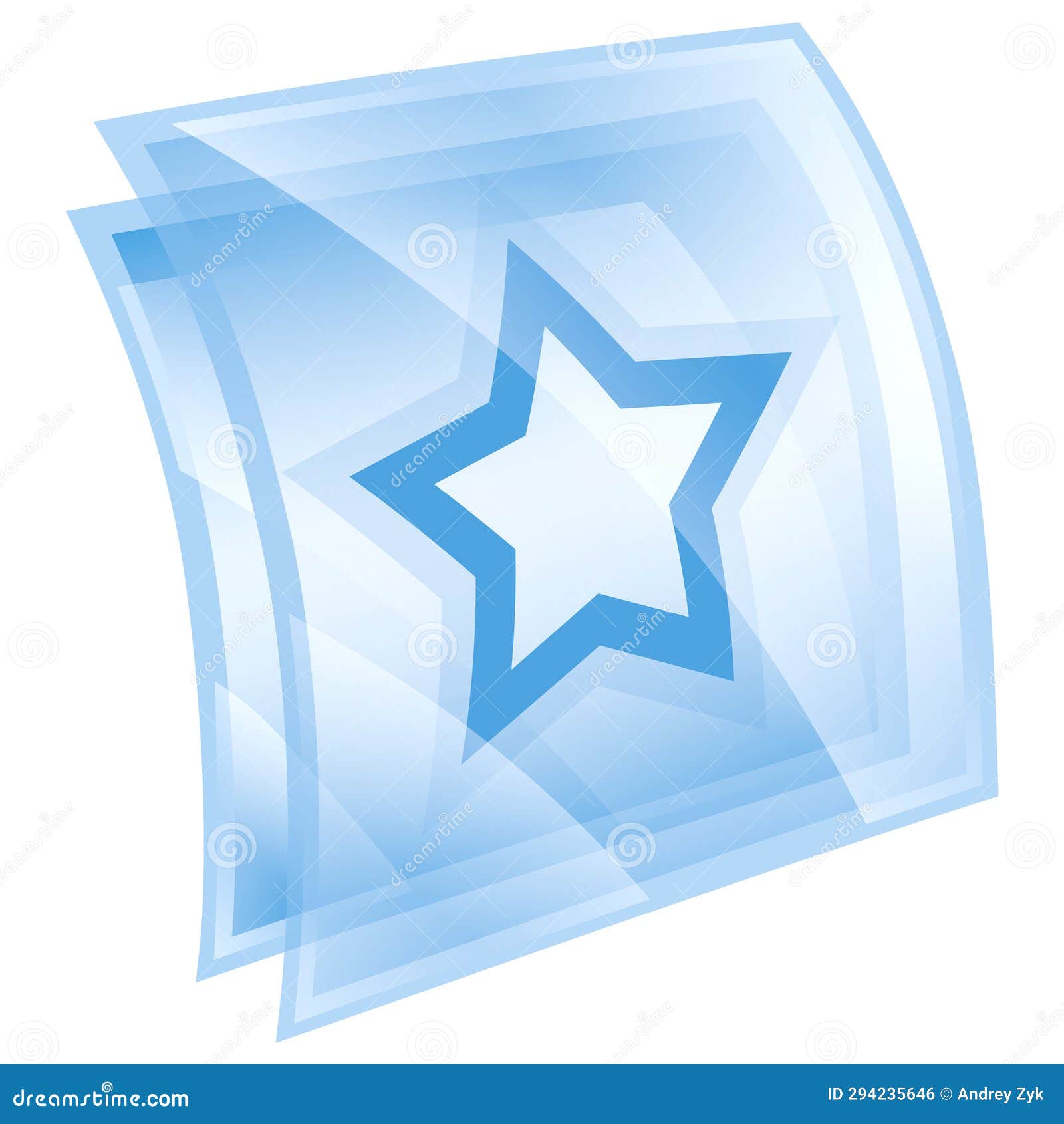 Star icon blue square stock illustration. Illustration of page - 294235646
