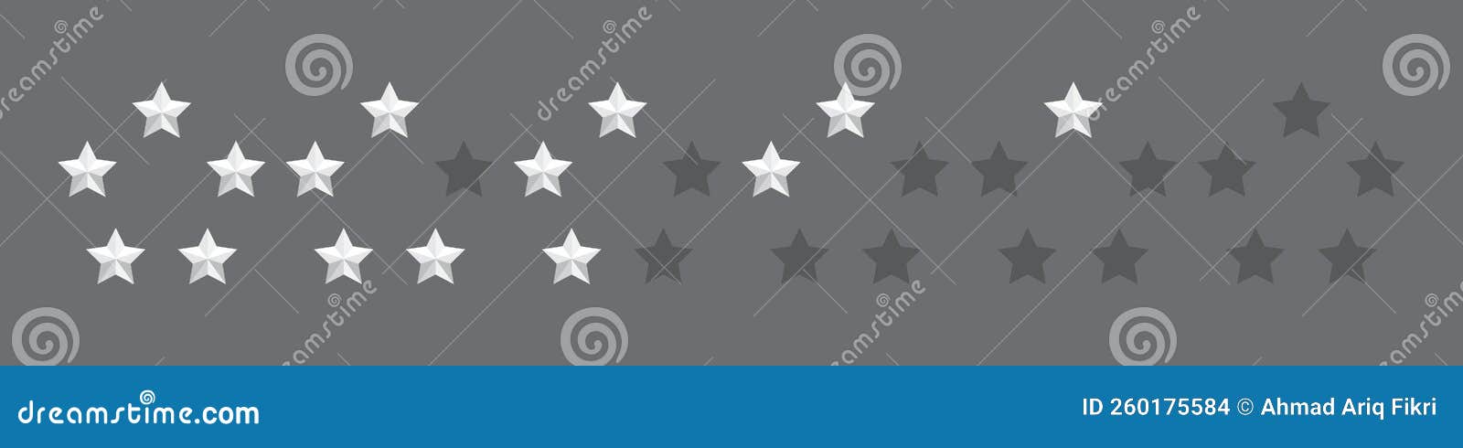 Star Icon. Star in Circle. 5 Stars Rating. Set of Five White Stars ...