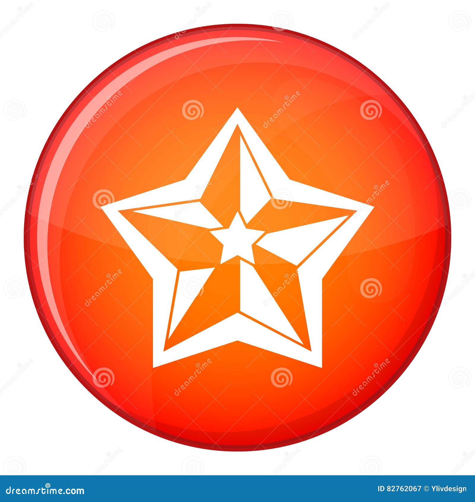 Star icon, flat style stock vector. Illustration of holiday - 82762067