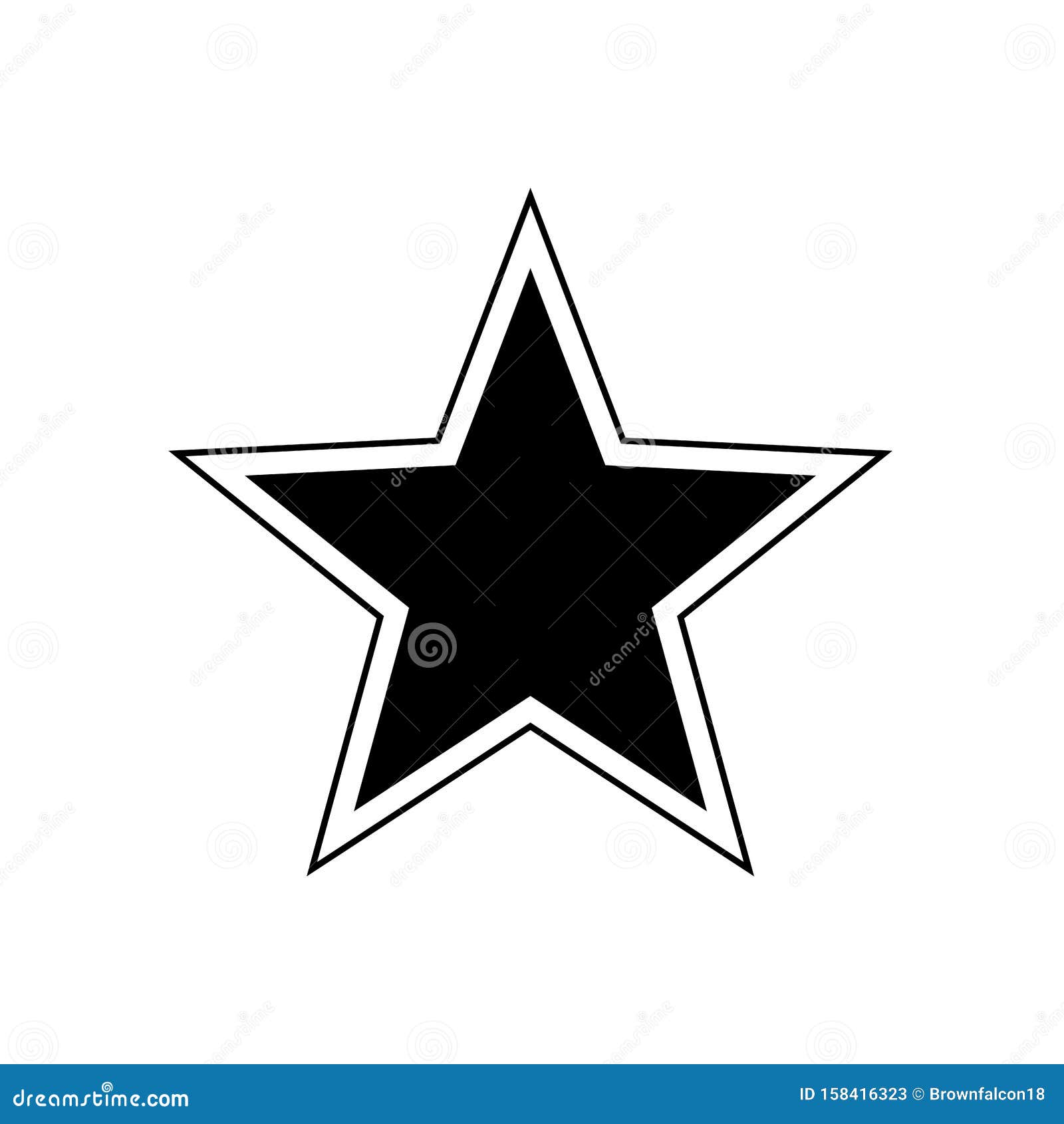 Star Icon Flat Vector Illustration Design Stock Vector - Illustration ...