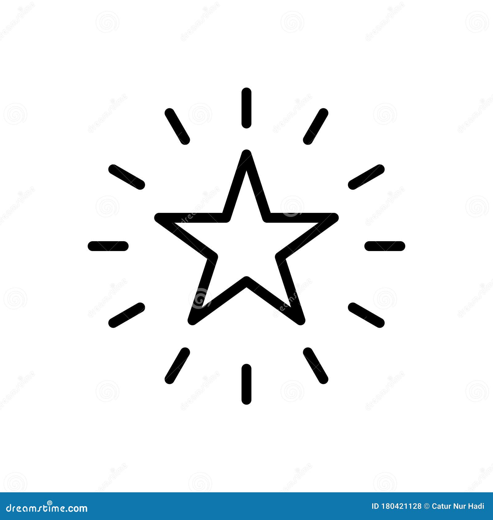 Star Icon Flat Vector Template Design Trendy Stock Vector ...