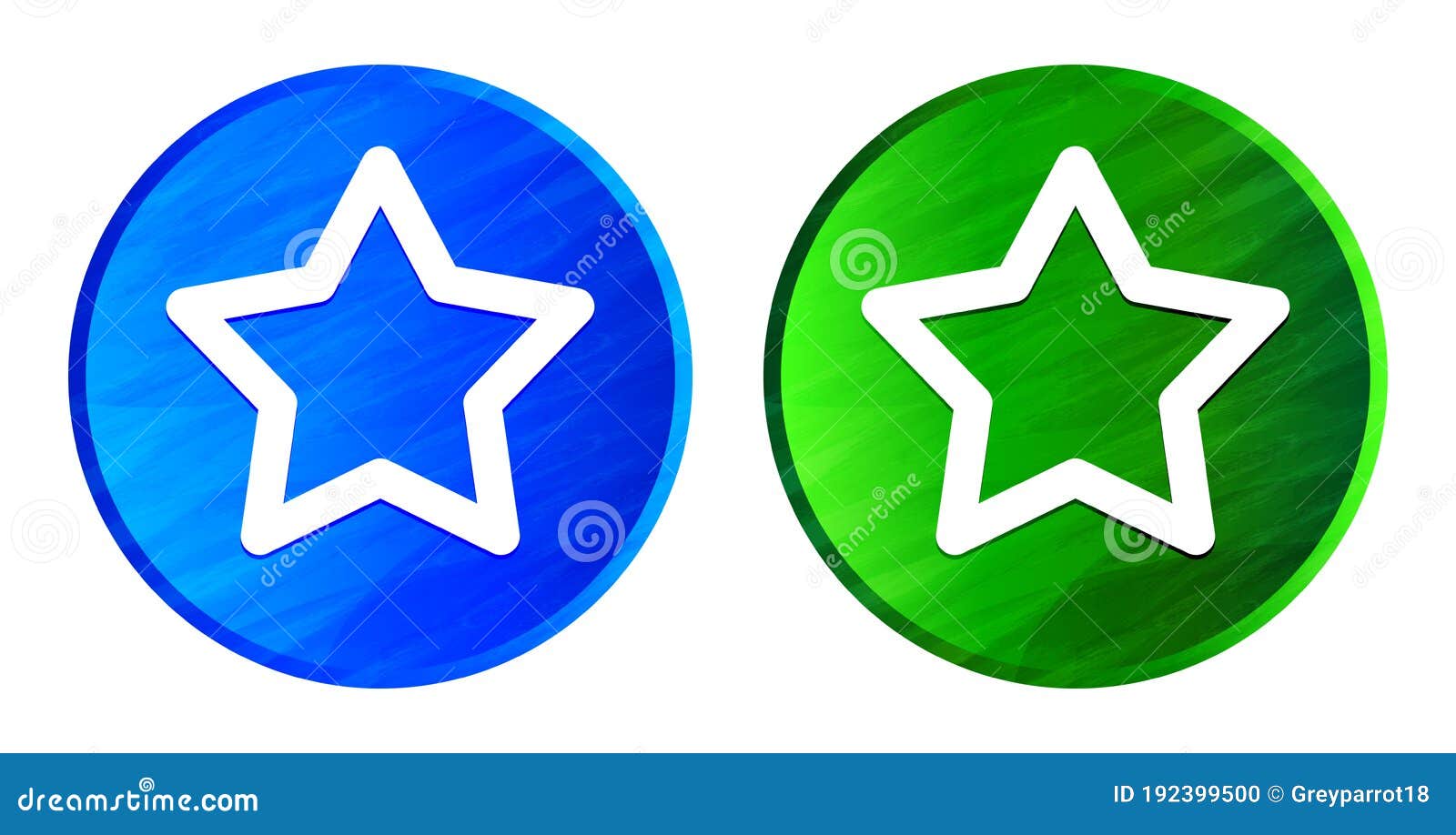 Star Icon Grunge Texture Round Button Set Illustration Stock ...