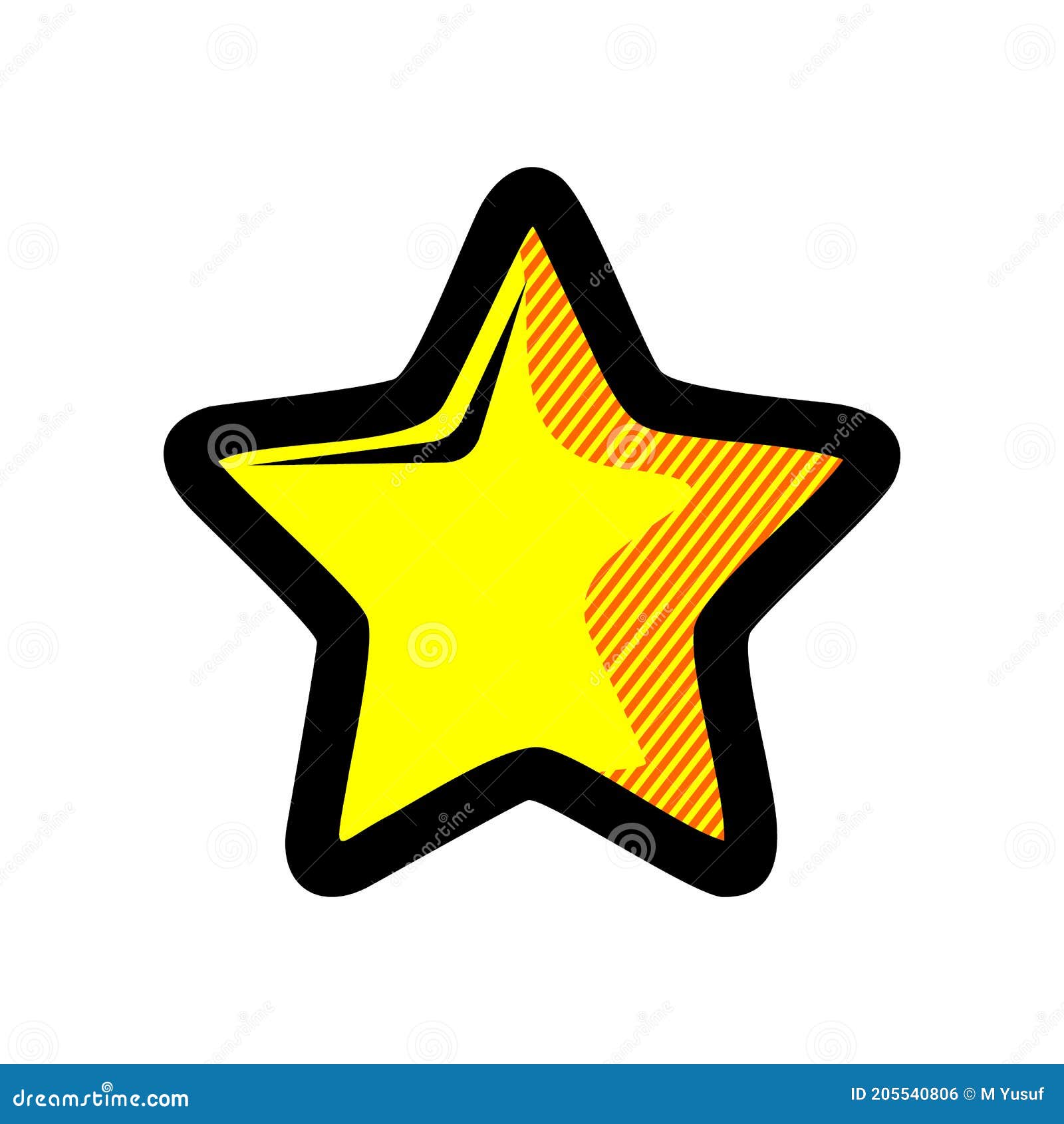 Star Icon Isolated on White Background from Basic Ui Collection Stock ...
