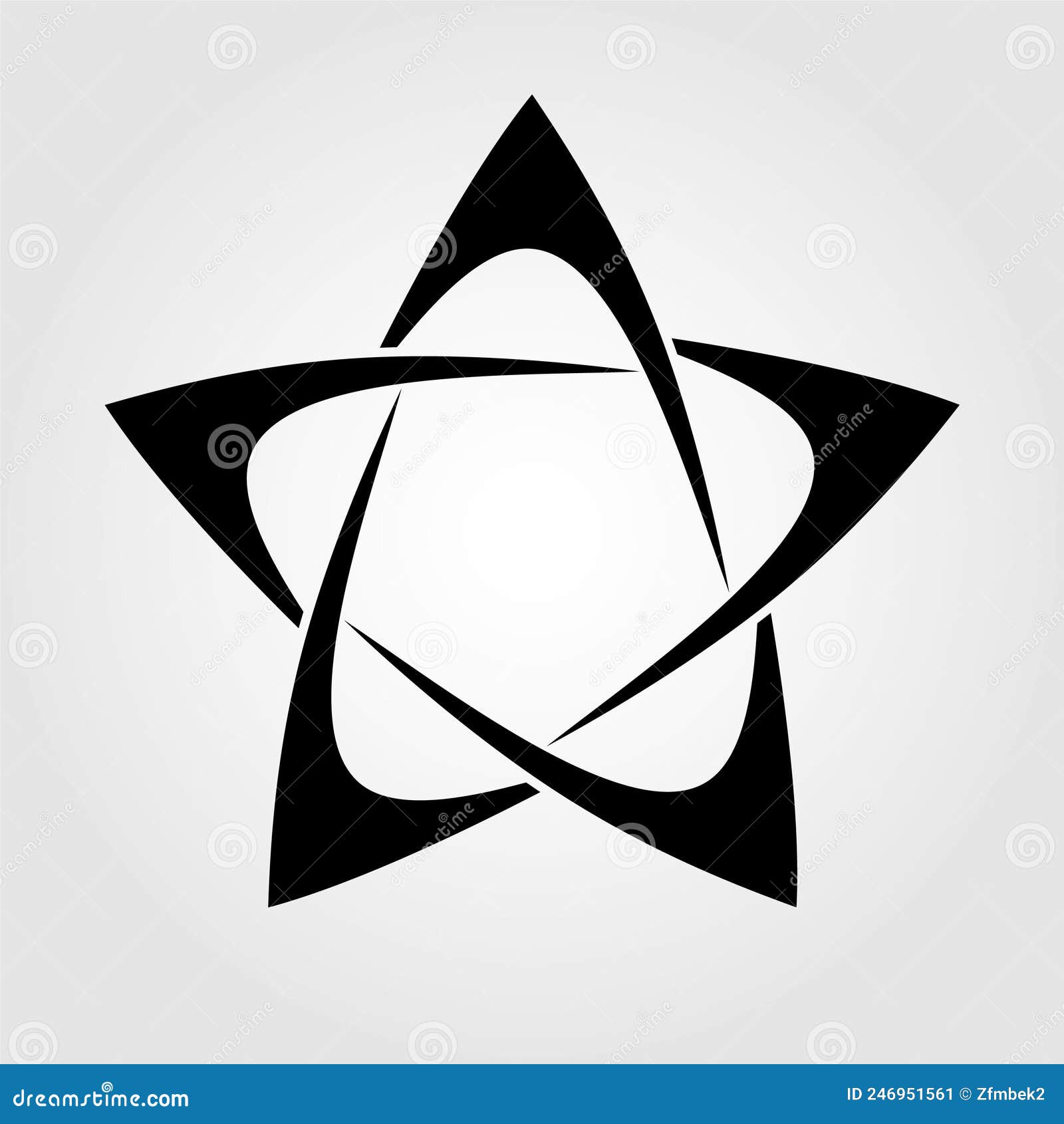 Star Icon Isolated on White Background. Vector Stock Vector ...
