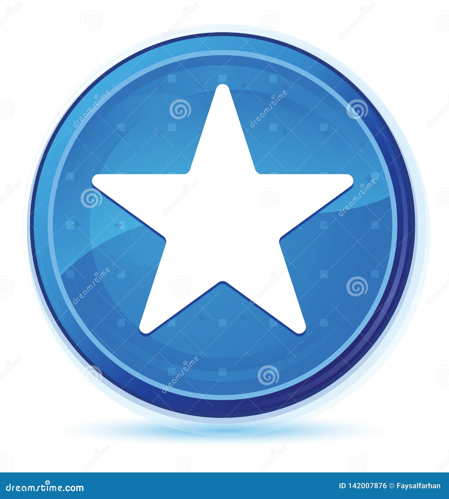 Star Icon Midnight Blue Prime Round Button Stock Vector - Illustration ...