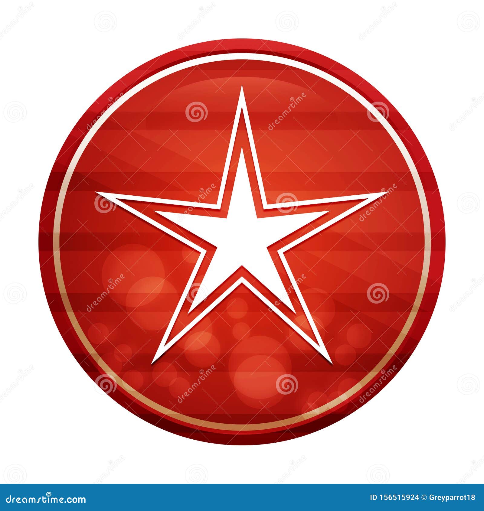 Star Icon Realistic Diagonal Motion Red Round Button Illustration Stock ...