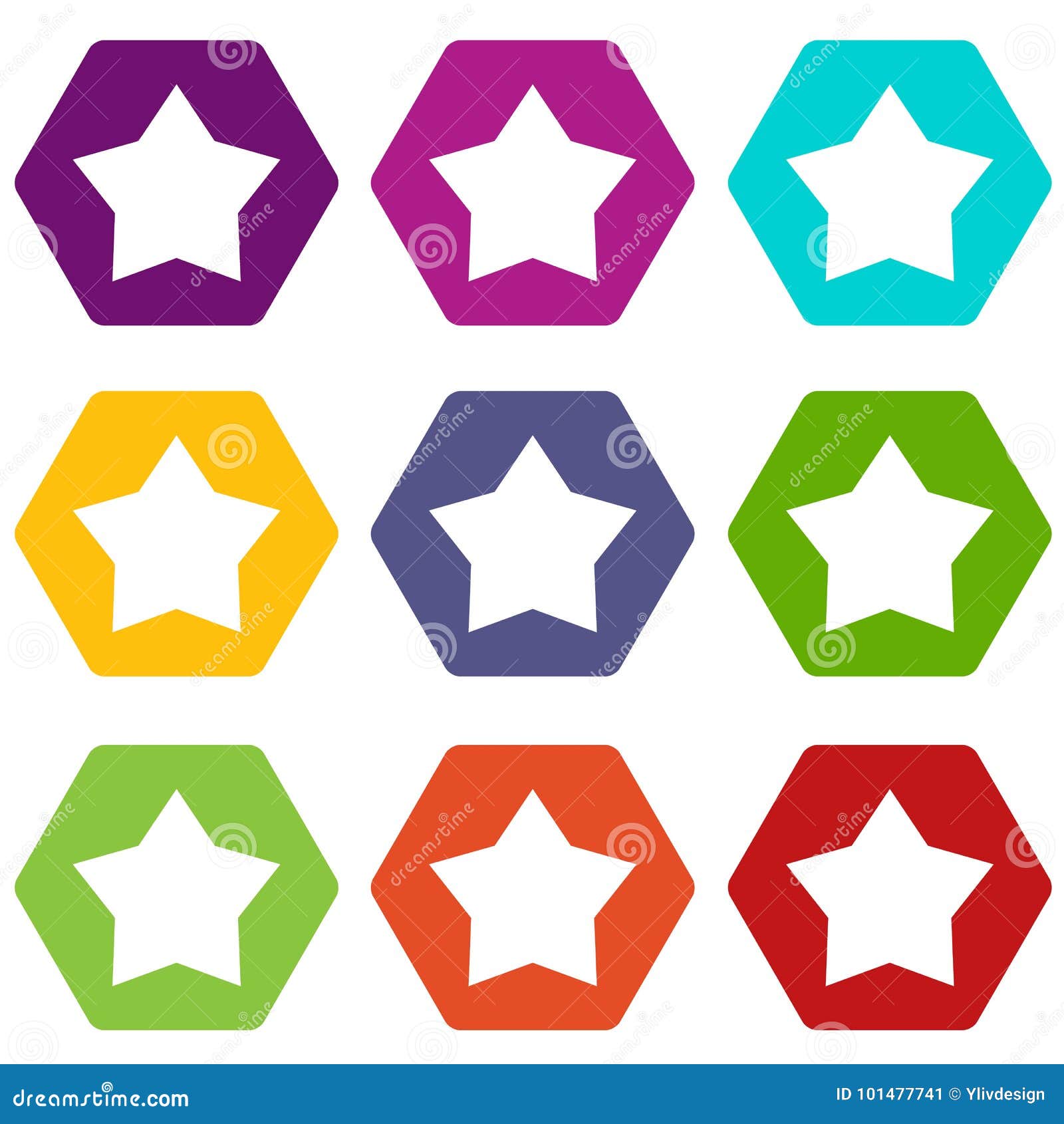 Star Icon Set Color Hexahedron Stock Vector - Illustration of medal ... Star Icon Set Color Hexahedron Stock Vector - Illustration of medal ...