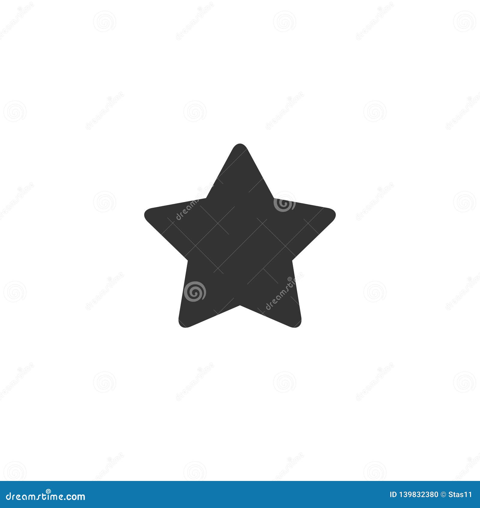 Star Icon in Simple Design. Vector Illustartion Stock Vector ...
