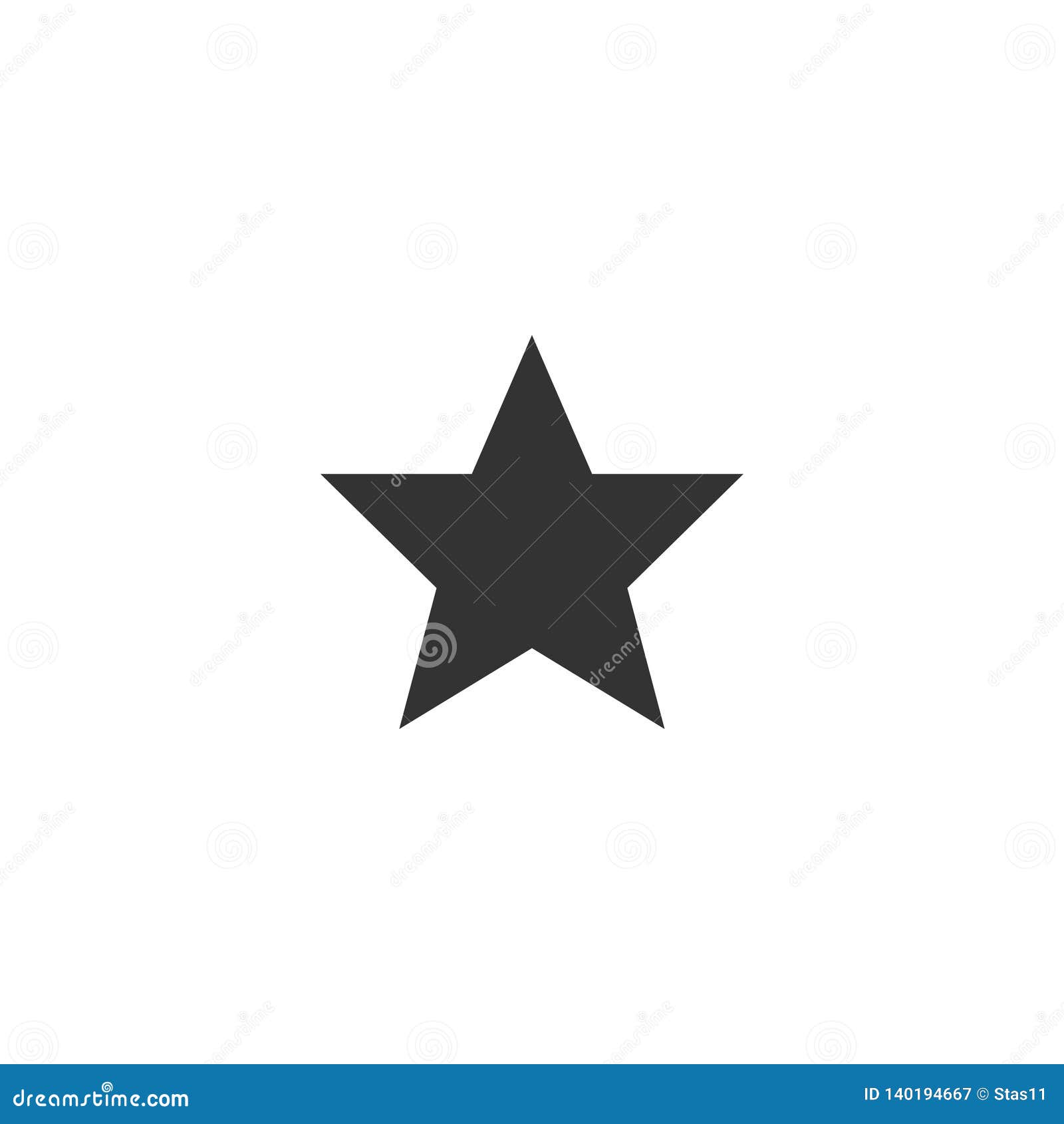 Star Icon in Simple Design. Vector Illustration Stock Vector ...