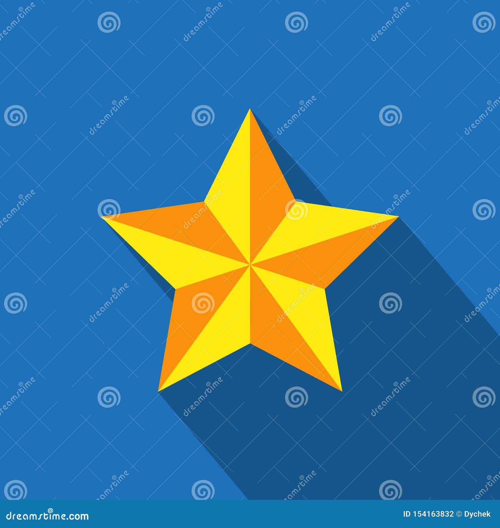 Star Icon. Simple Flat Vector Illustration Stock Vector - Illustration ...