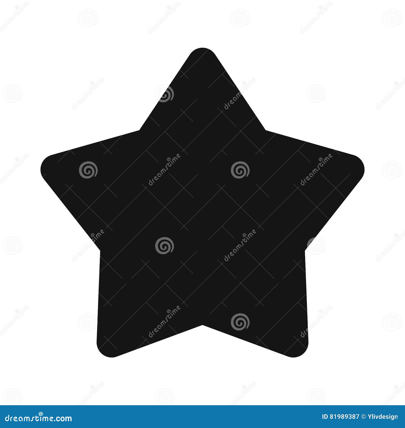 Star icon, simple style stock vector. Illustration of graphic - 81989387