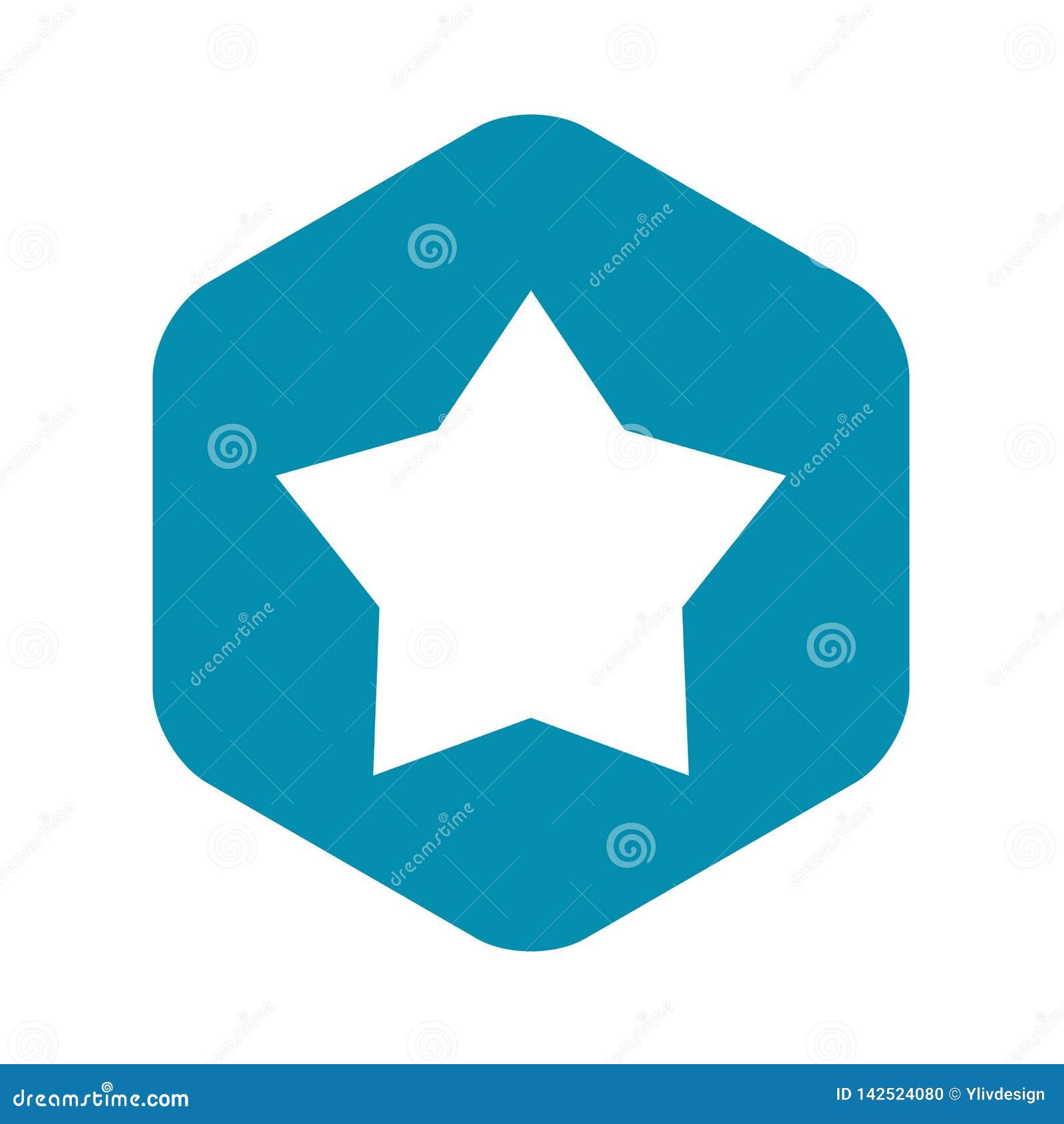 Star icon, simple style stock vector. Illustration of idea - 142524080
