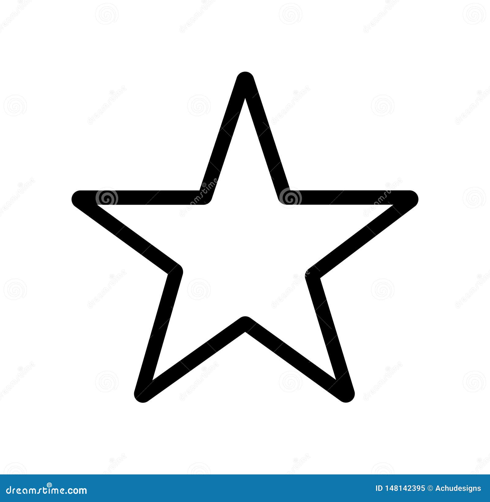 Star icon stock vector. Illustration of company, business - 148142395