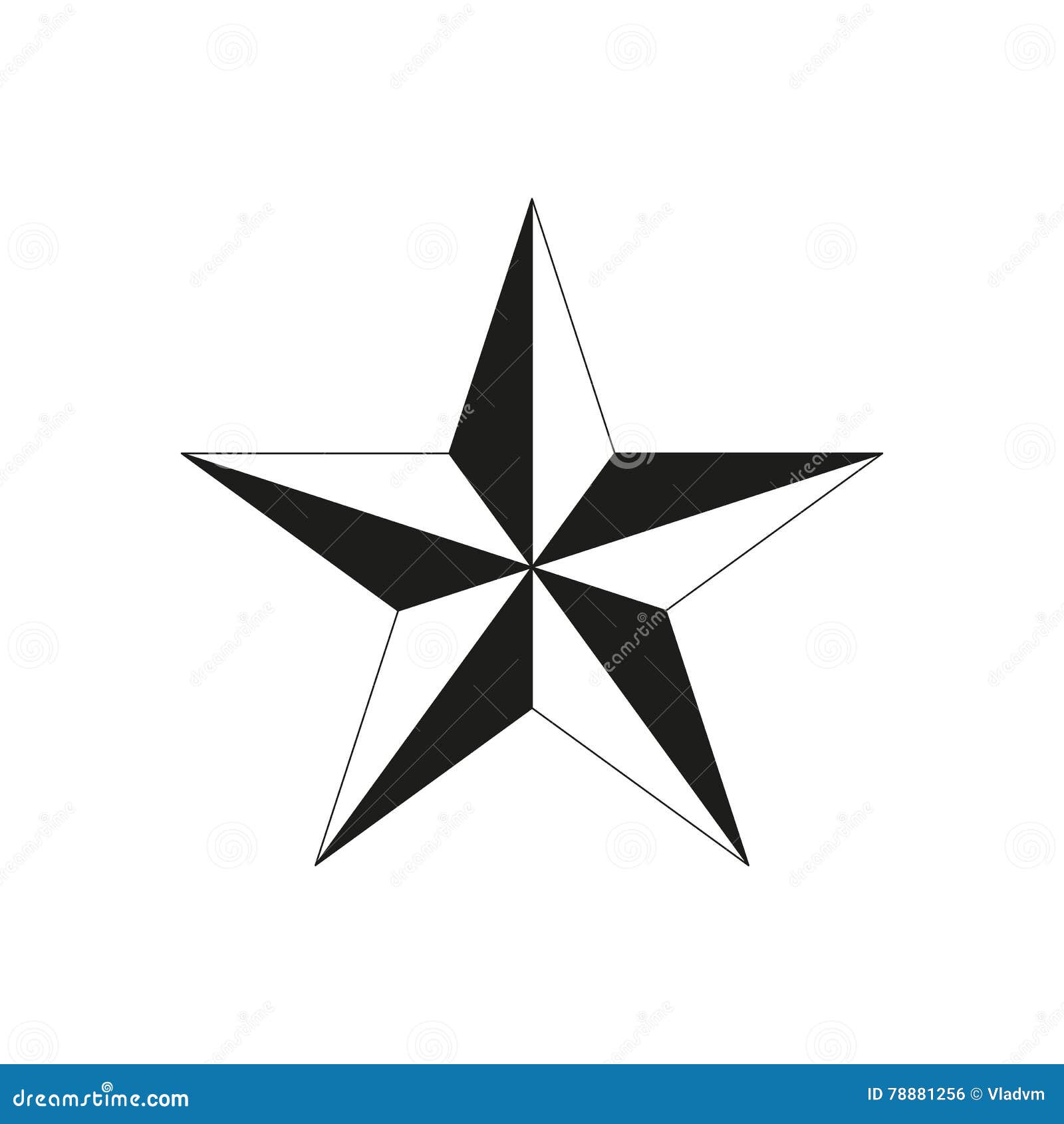 The star icon. Star symbol stock vector. Illustration of silhouette ...