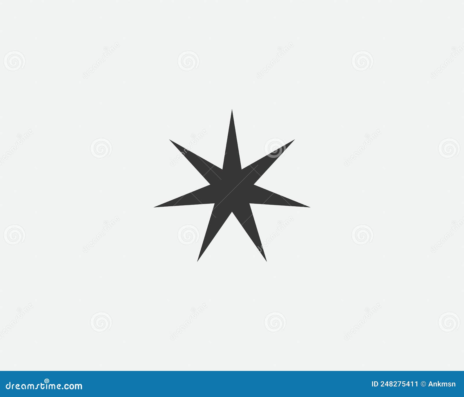 Star Icon, Vector Shape. Abstract Design Spark Sign Stock Vector ...