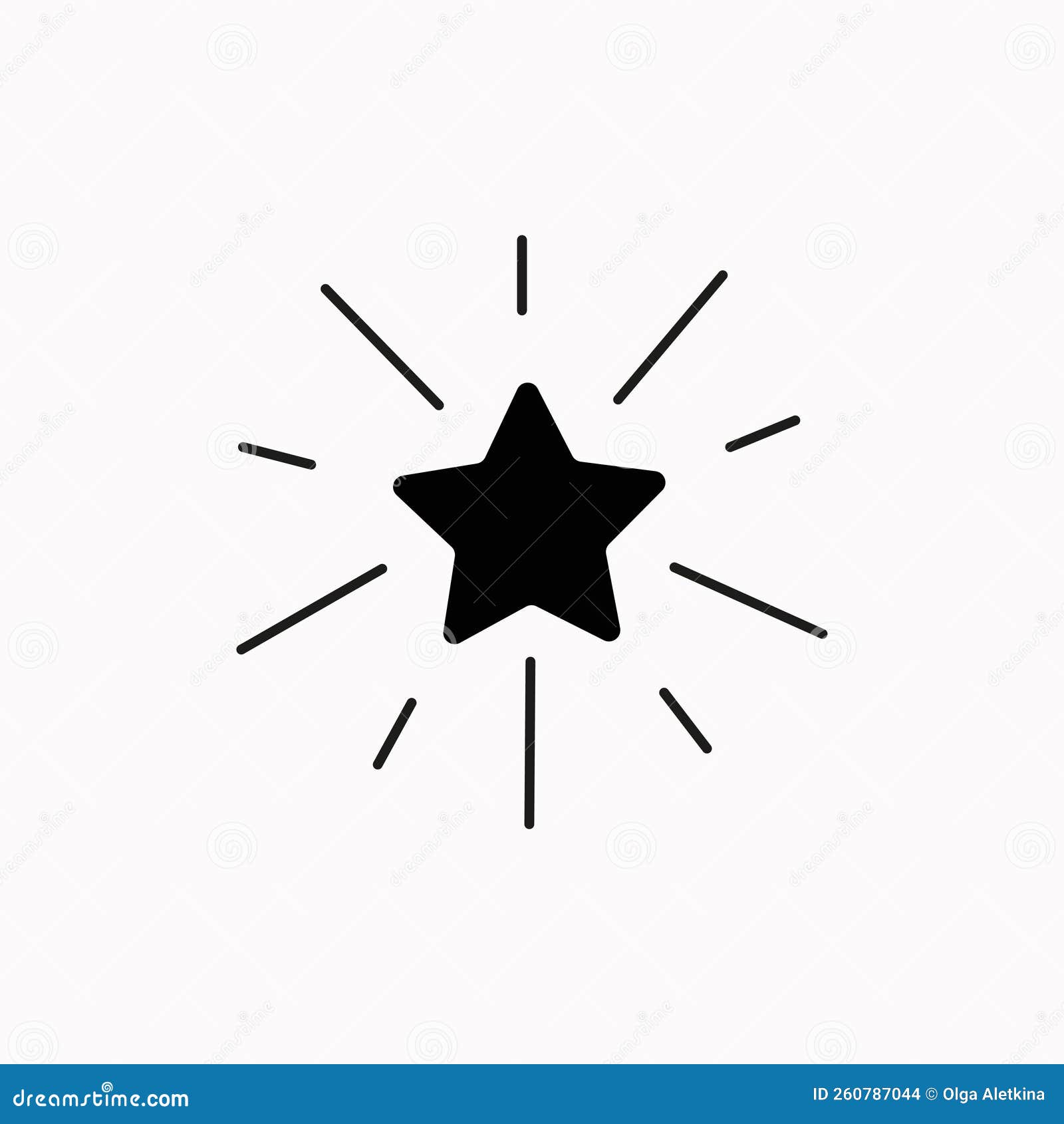 Star Icon Vector on a White Background Stock Vector - Illustration of ...
