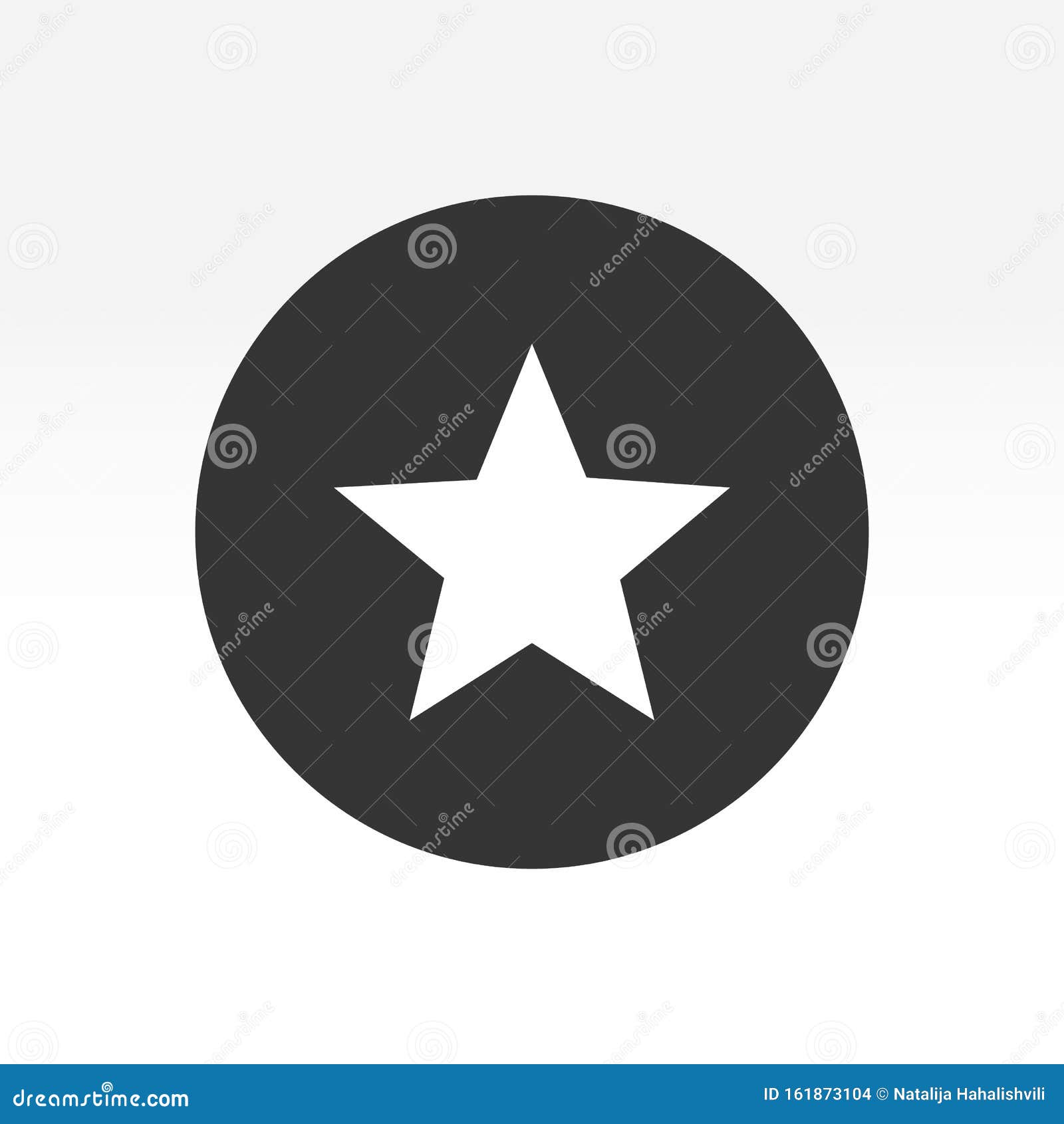 Star Icon on White. Vector Illustration Flat Style Stock Vector ...