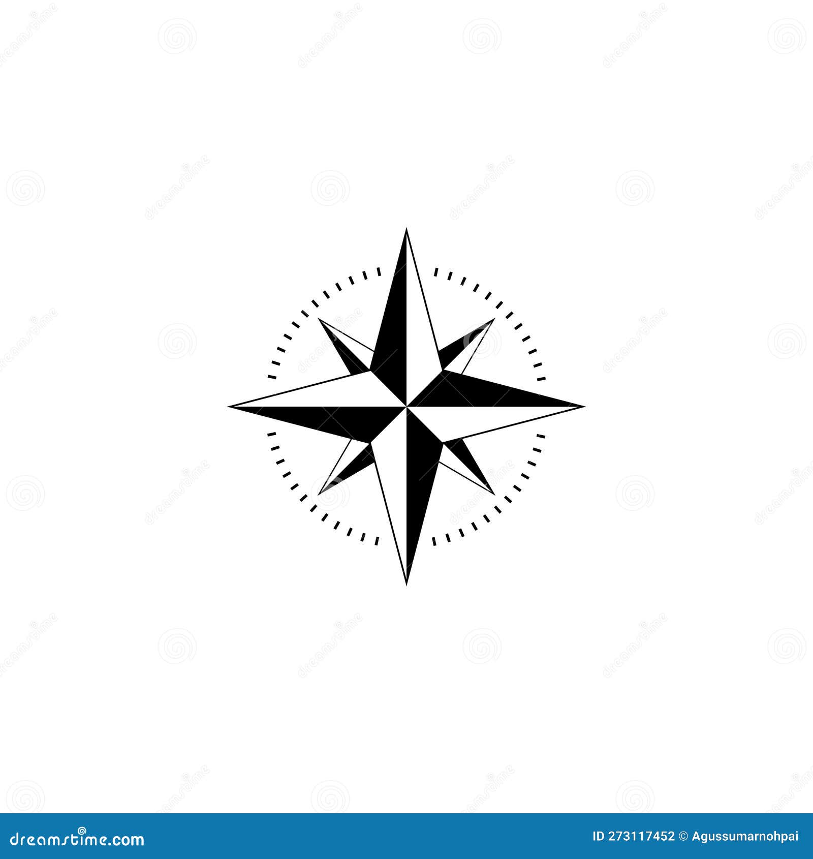 Star Illustration for Icon, Symbol or Logo. Compass Icon Stock Vector ...