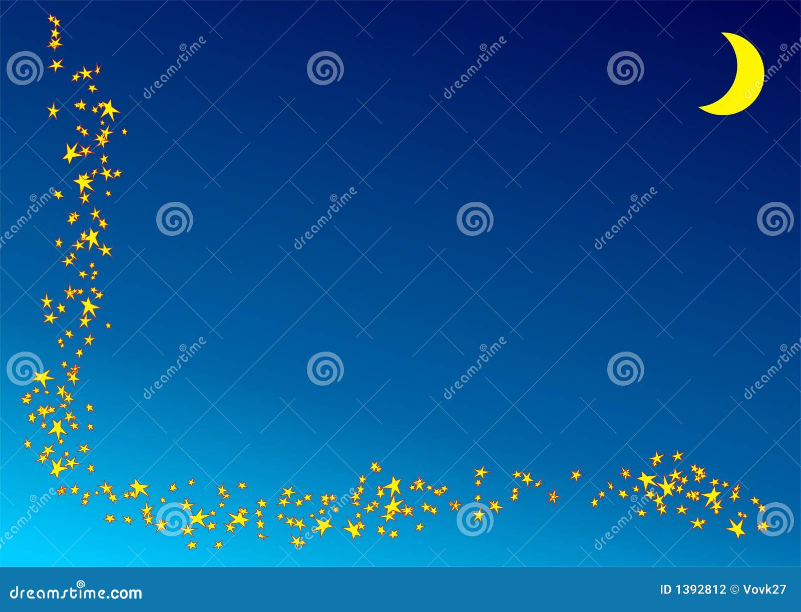 Star imagination. stock illustration. Illustration of postcard - 1392812