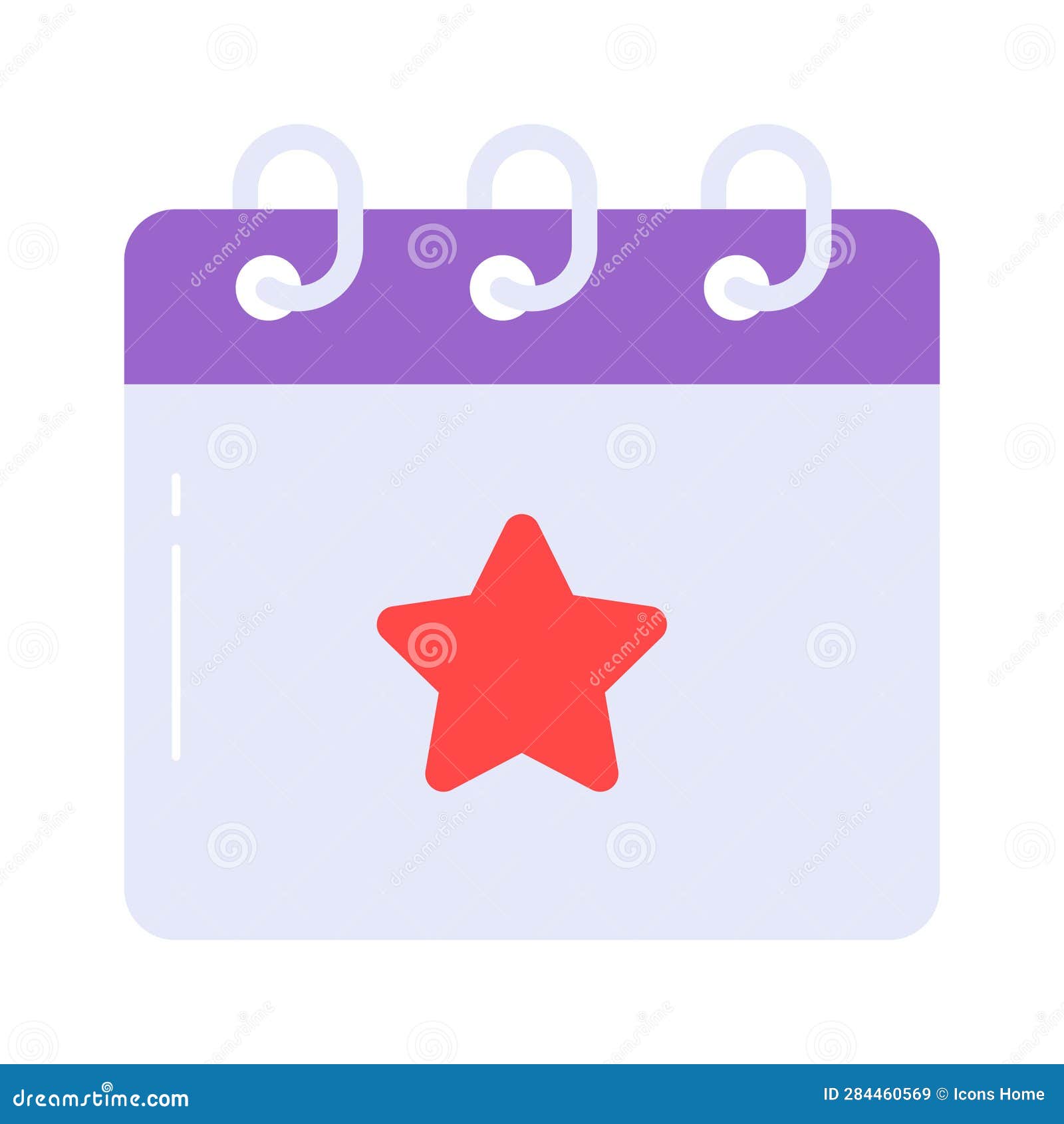 Star Inside the Calendar Showing Concept Icon of Event Calendar ...