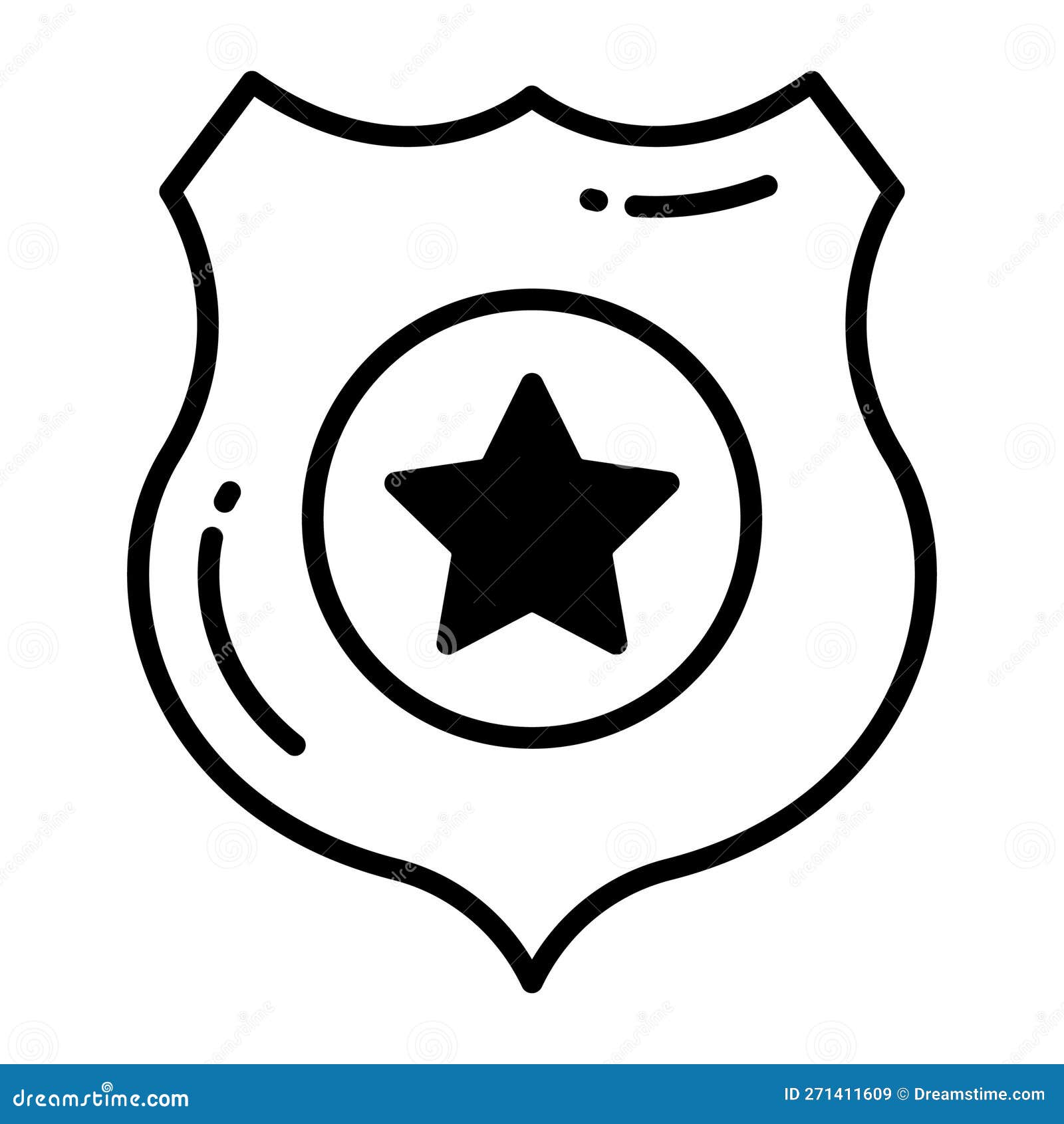 Star Inside Protection Shield Vector Design of Security Shield Stock ...
