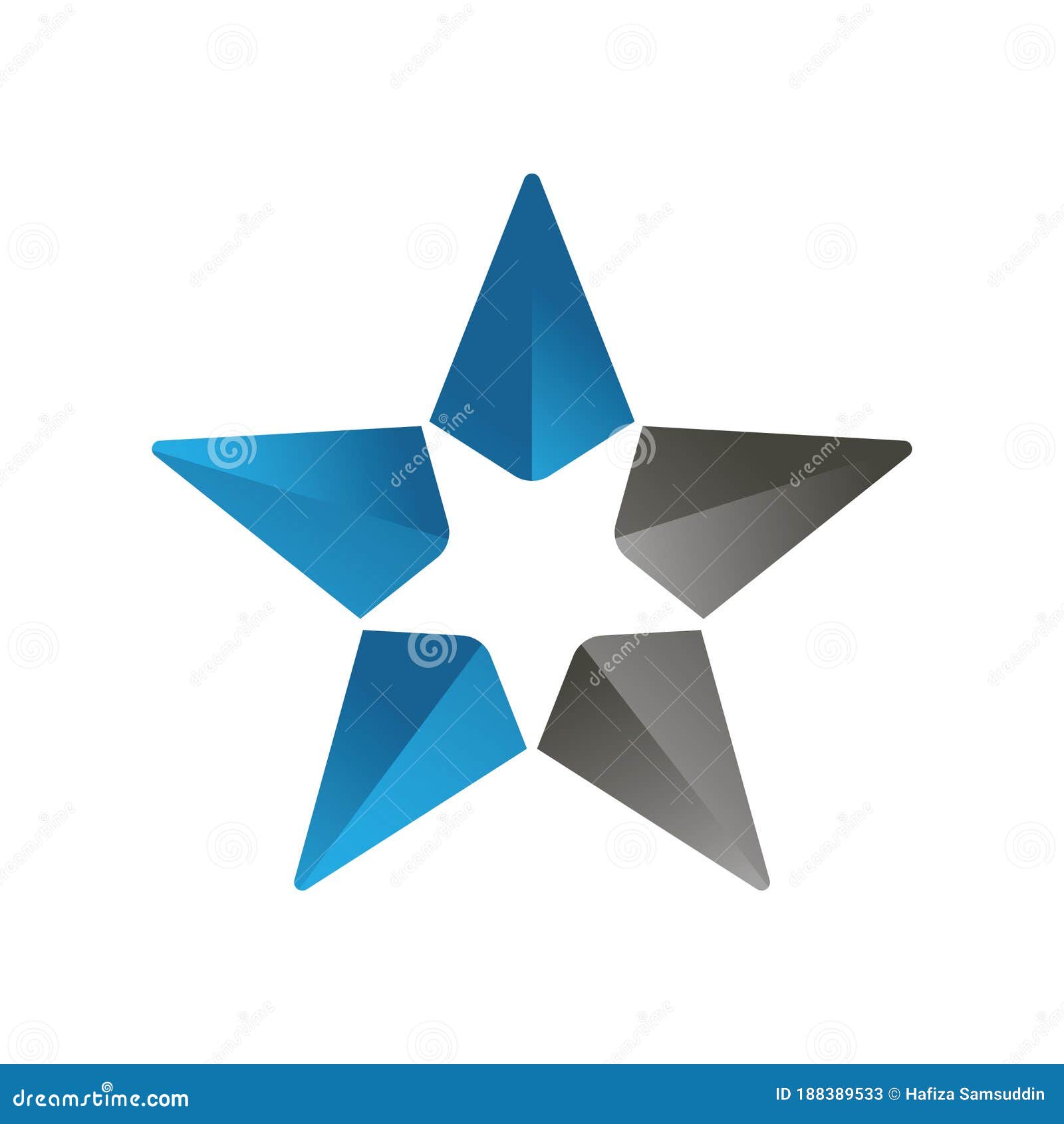 Star Inside a Star. Vector Illustration Decorative Design Stock Vector ...