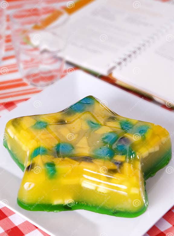 Star jelly dessert stock image. Image of gelatine, health - 17014587