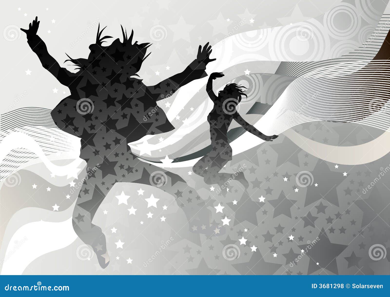 Star Jumping stock illustration. Illustration of pattern - 3681298
