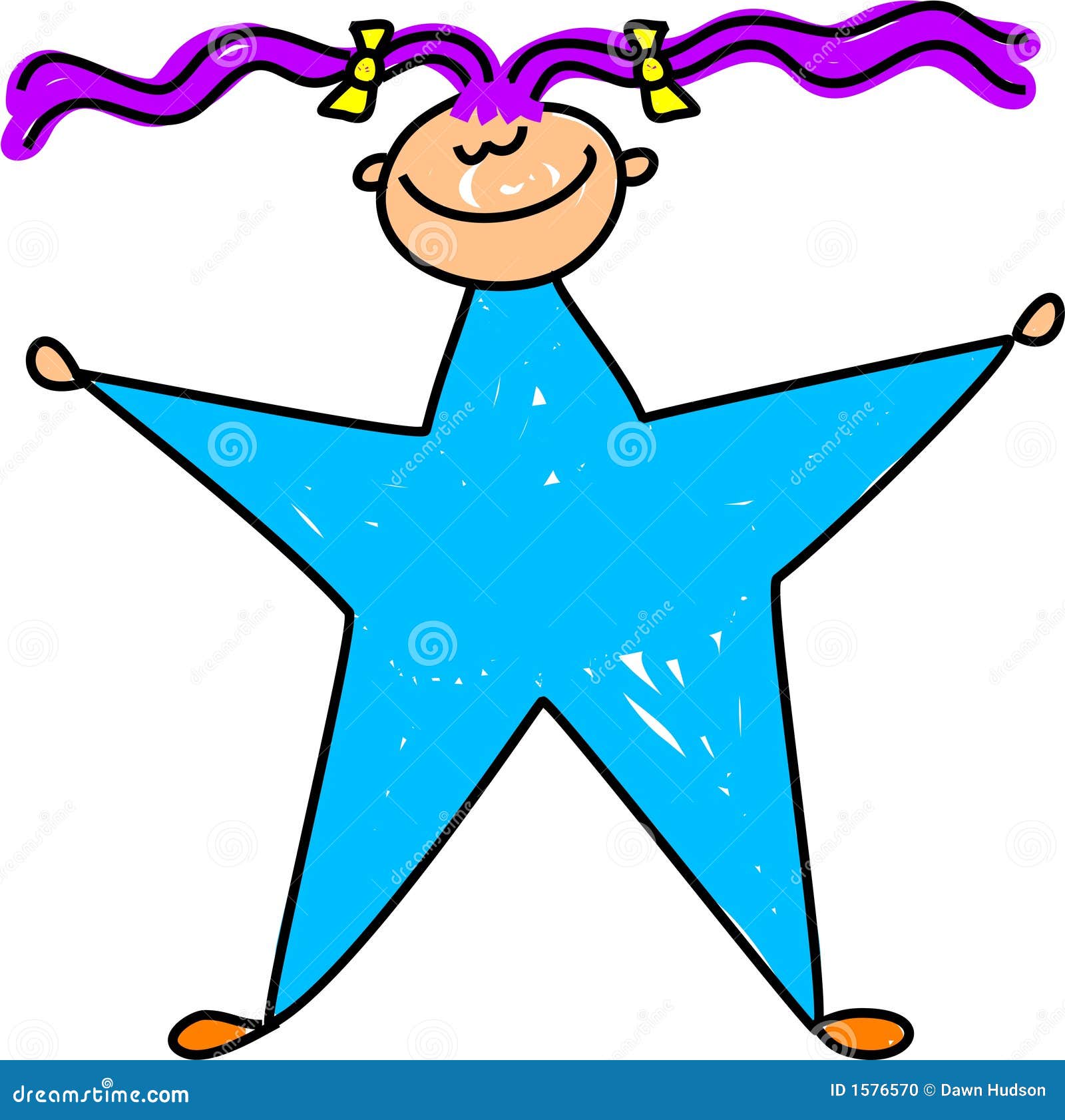 Star kid stock vector. Illustration of star, kindergarten - 1576570
