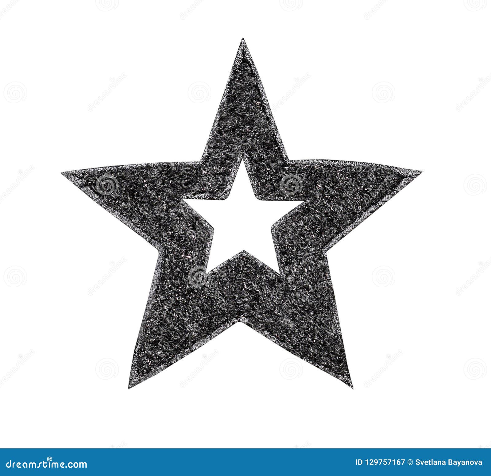 Star knitted of wool. stock image. Image of close, knitting - 129757167