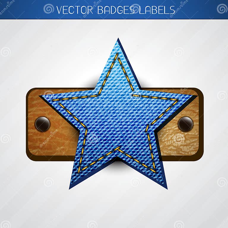 Star label design stock vector. Illustration of leather - 43894173