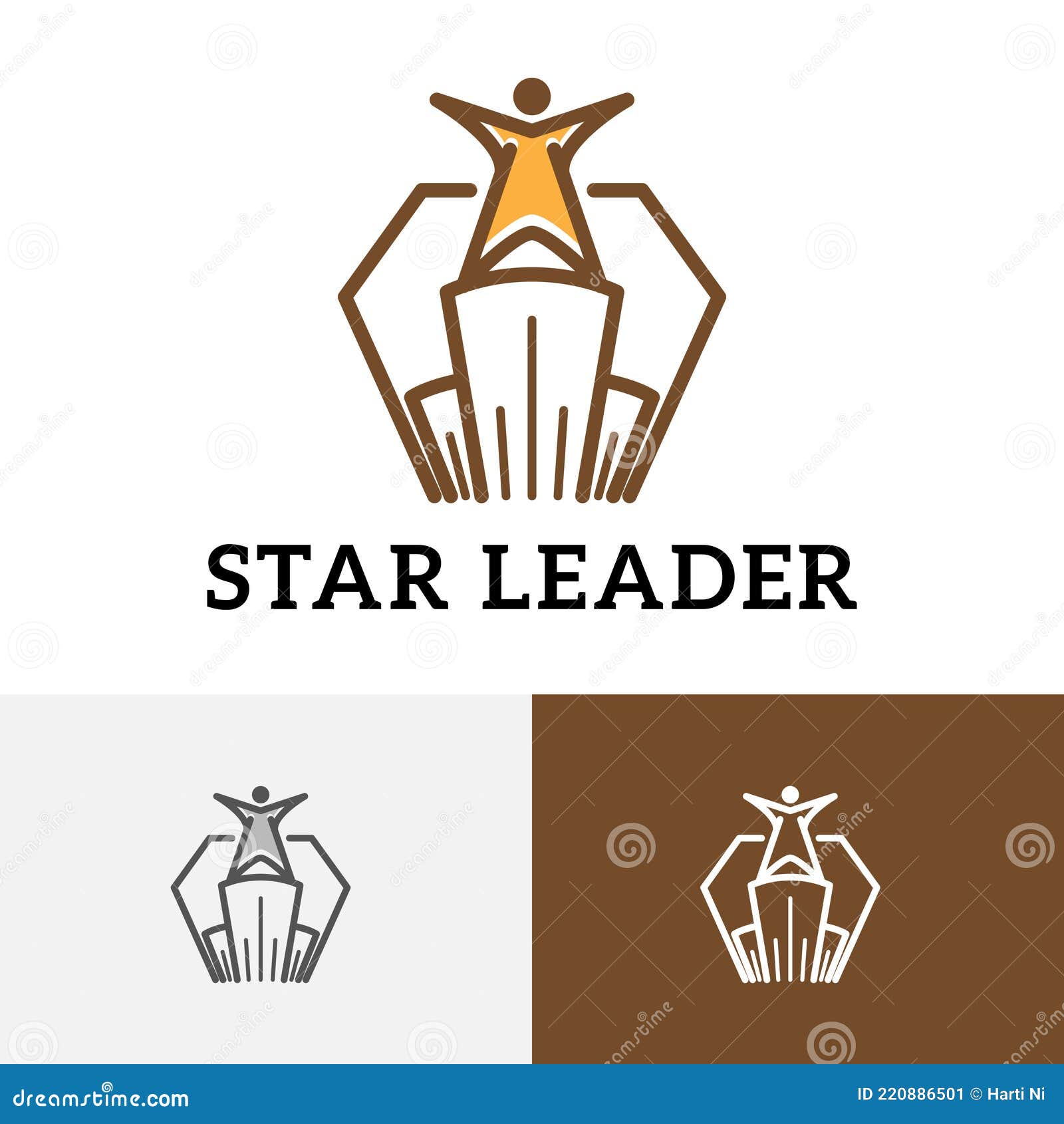 Star Leader Success Work Office Vintage Logo Stock Vector ...