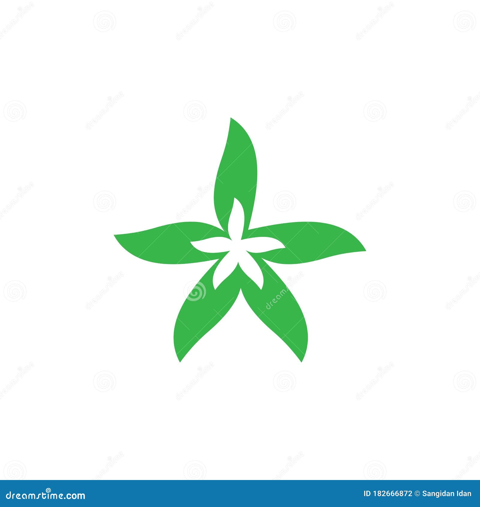 Star Leaf Logo Vector Design. Abstract Emblem, Designs Concept, Logos ...