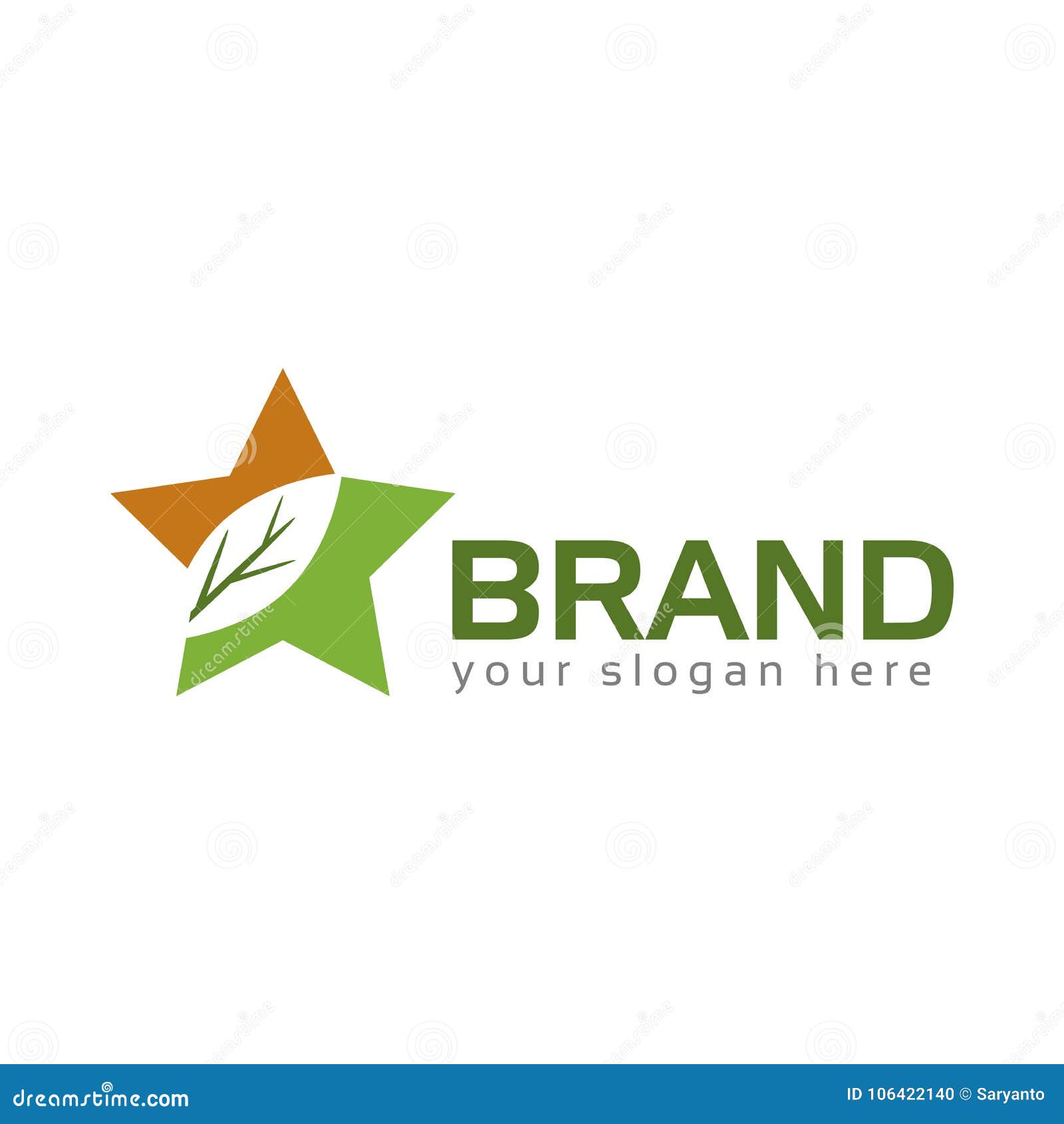 Star Leaf Logo Vector Design. Abstract Emblem, Designs Concept, Logos ...