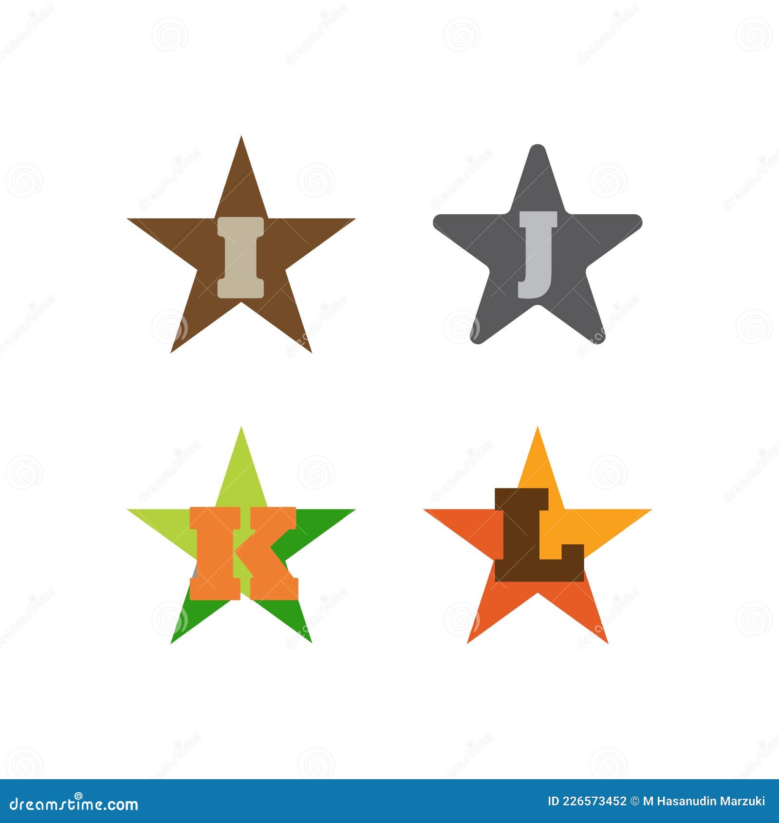 Star letter alphabet stock vector. Illustration of media - 226573452