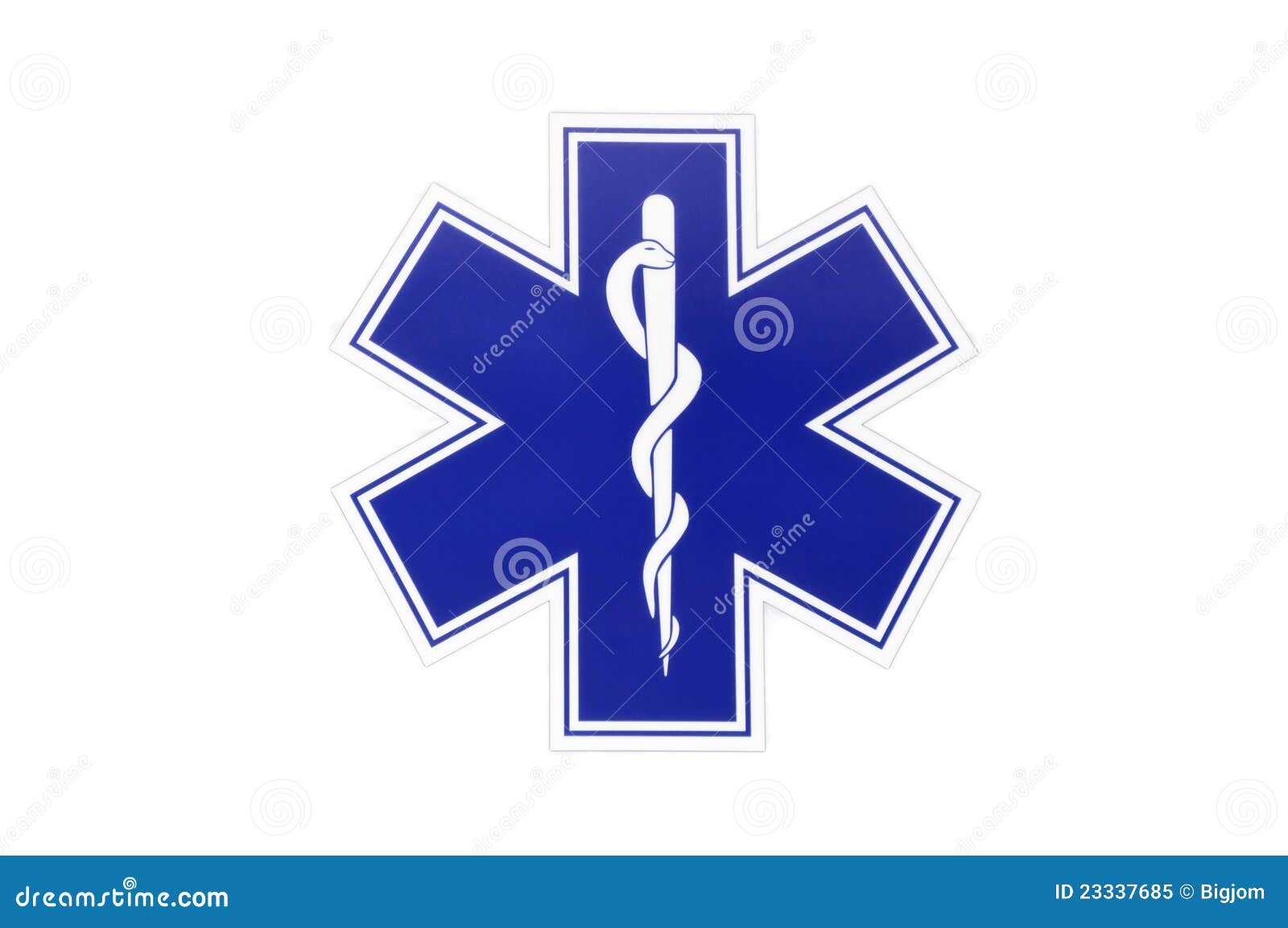Star Of Life Medical Symbol On Ambulance Royalty-Free Stock Photo ...