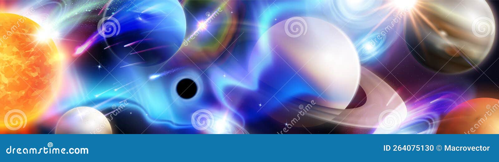 Star Life Cycle Realistic Composition Stock Vector - Illustration of ...