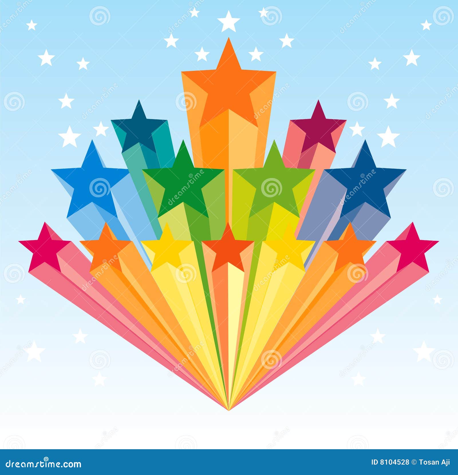 Star light dispersion stock illustration. Illustration of color - 8104528