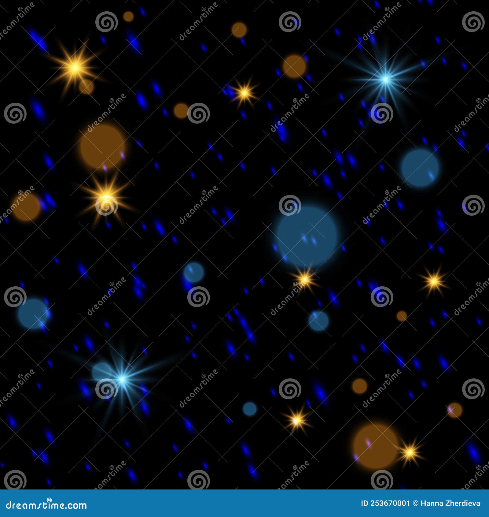 Star Light Effect, and Flare, and Sparkle. on a Black Background Stock ...