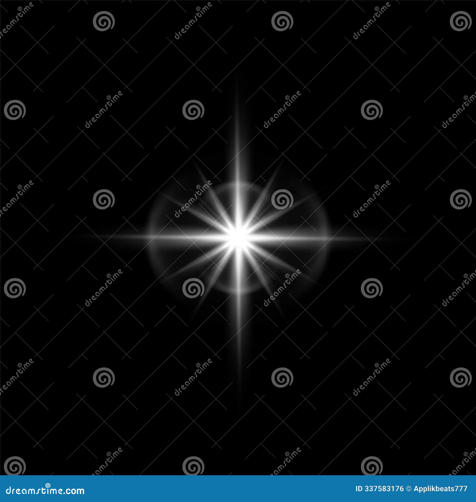 Star Light Sparkle. Flare Effect Realistic Glow Stock Illustration ...
